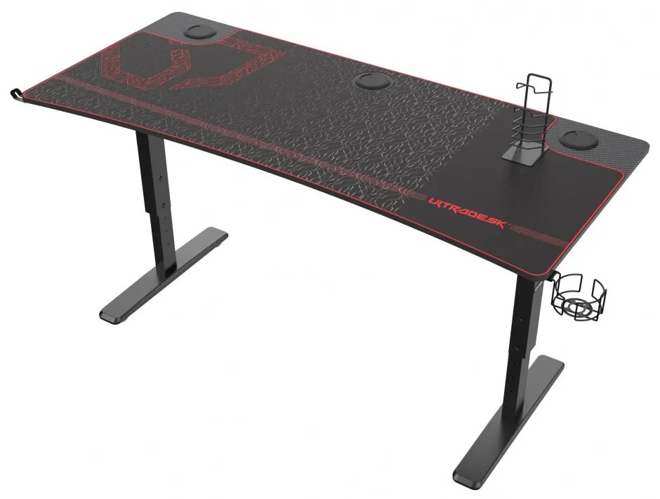 Herní stůl ULTRADESK CRUISER RED – 160x70 cm