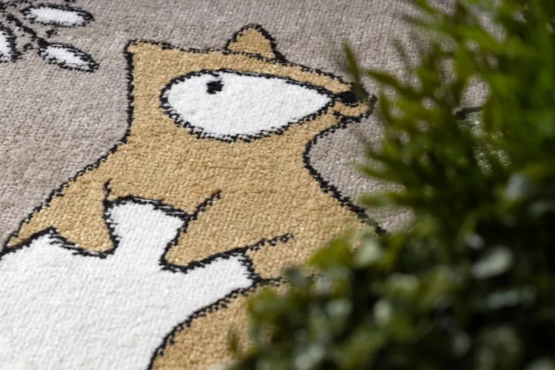 Dywany Łuszczów, Dětský kusový koberec Fun Forester beige, 140x190, vícebarevná, dětský pokoj