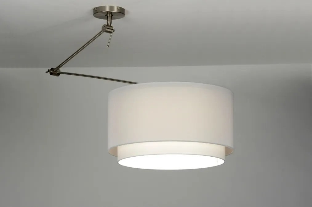 Závěsné designové svítidlo nad stůl Piega Bianco