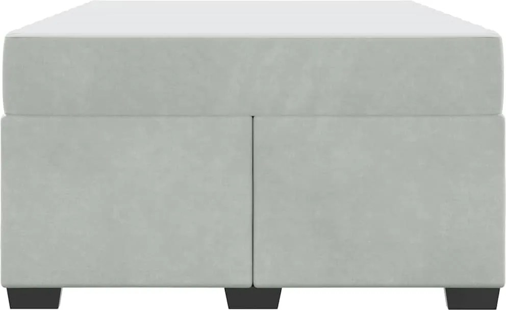 Rám postele s matrací Světle šedá 120 x 200 cm textil 3399284