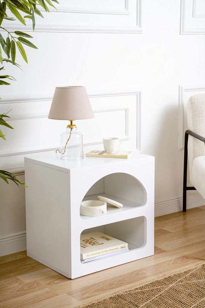 Kalune design Odkládací stolek LORIN bílý