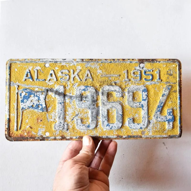 Americká SPZ Alaska 1951 Antique 19694