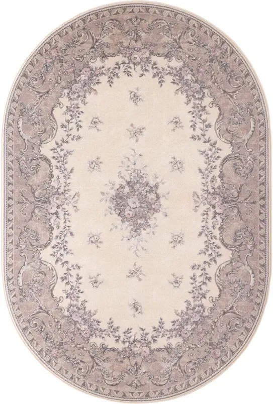 Kusový koberec Dafne alabaster ovál Ovál 140 x 190 cm