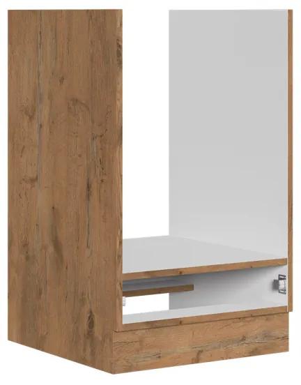 Kuchyňská skříňka pod troubu Woodline 60 D GAZ BB, Barva: dąb lancelot / dark wood