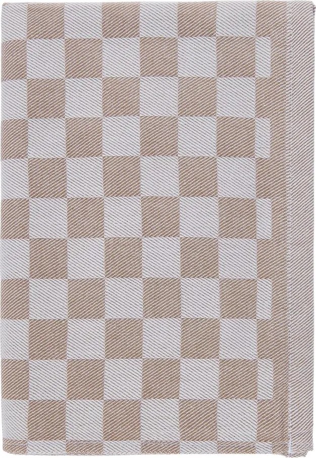 CHECKER STYLE Utěrka - sv. hnědá