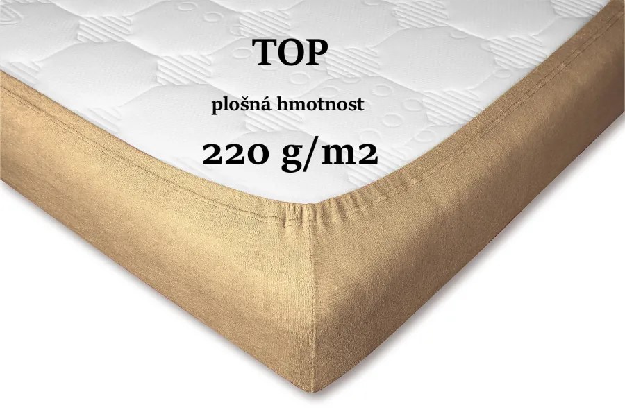 DADKA Froté prostěradlo opál Rozměr 160x200x20
