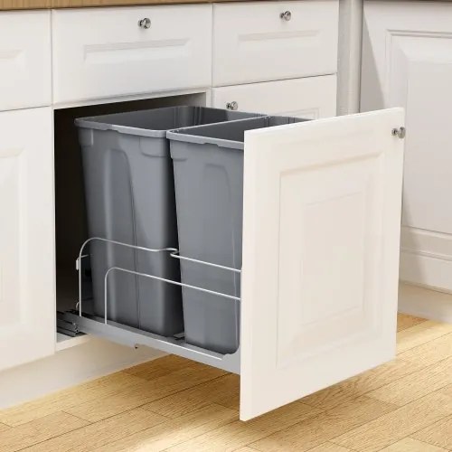 Výsuvný odpadkový koš VEVOR, 33,122 l × 2