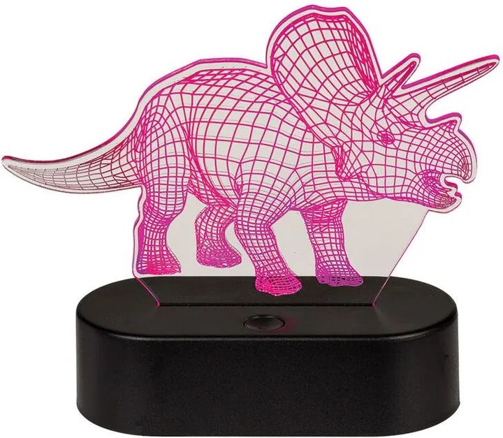 Dětská lampička 3D TRICERATOPS