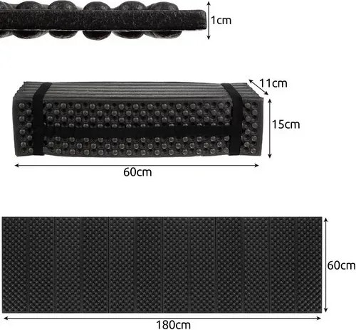 Skládací karimatka - 180 x 60 cm