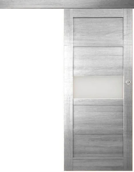 posuvné interiérové dveře na stěnu vasco doors BRAGA model A Průchozí rozměr: 70 x 197 cm, Orientace dveří: Levé dveře, Dekor: Buk jasmínový