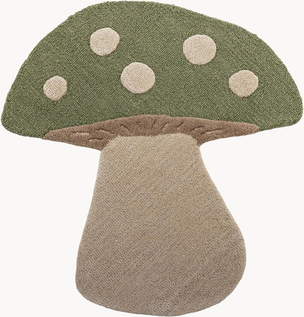 Dětský vlněný koberec Mushroom