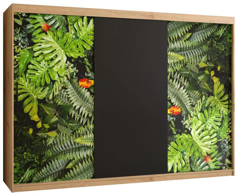 Šatní skříň Paproč | 250 cm | artisan