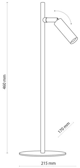 LED Stolní lampa LAGOS 1xG9/6W/230V 4000K bílá