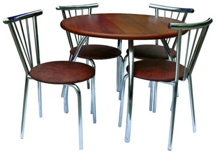 Jídelní stůl TWISTER (bez židlí) Metpol 80 Barva: Bílá