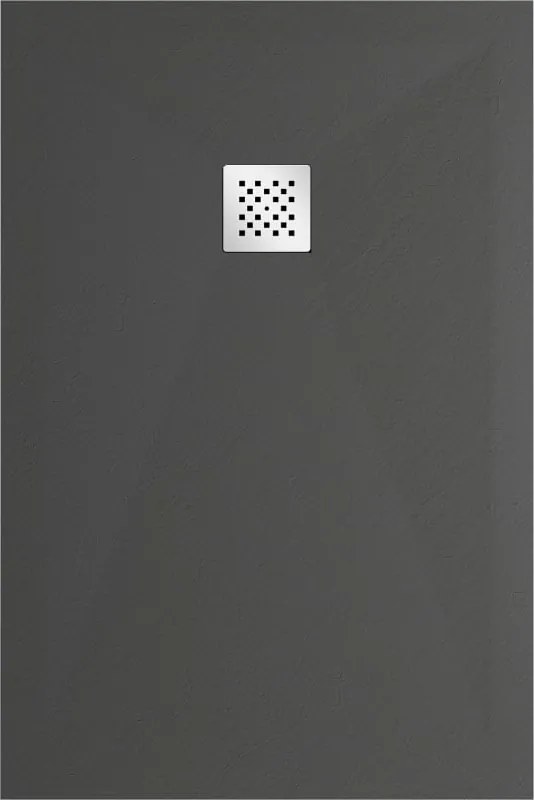Mexen Stone+ obdélníkový kompozitní sprchový kout 100 x 80 cm, antracit - 44718010