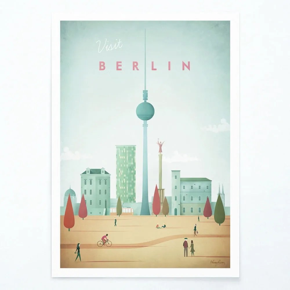 Plakát Travelposter Berlin, A3