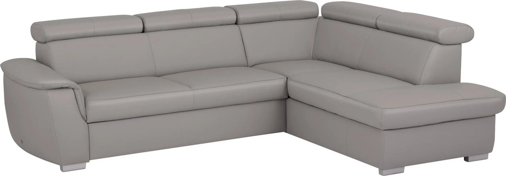 XXXLutz SEDACÍ SOUPRAVA, textil, kůže, platinová Celina Home - Sedací soupravy - 002951001203