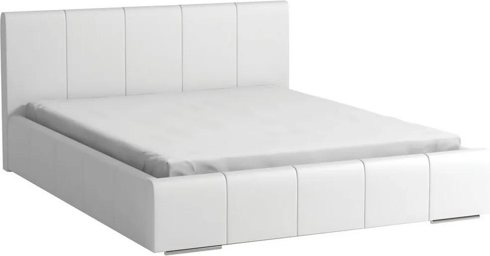 Čalouněná postel CAVALLI 140x200 bílá