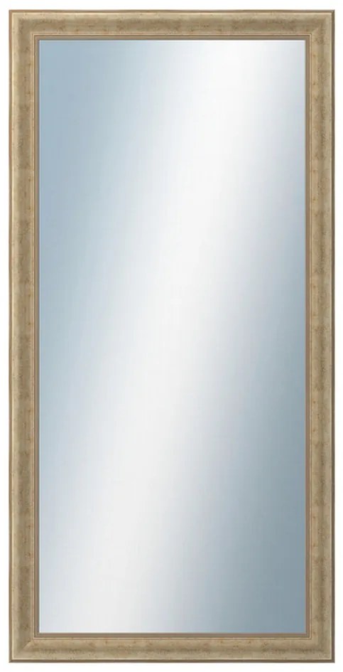 DANTIK - Zarámované zrcadlo - rozměr s rámem cca 60x120 cm z lišty KŘÍDLO malé zlaté patina (2774)