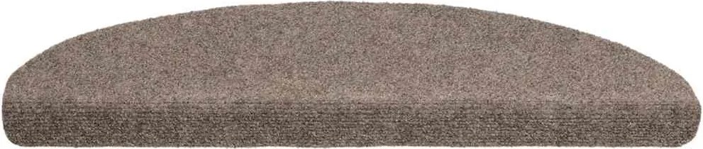 Schodové rohože samolepicí 5 ks 65 x 21 x 4 cm béžové, půlkulaté, velké 149716