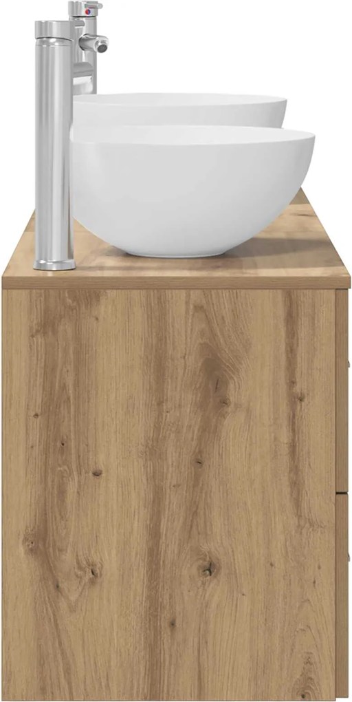 Sada koupelnových skříněk 3 ks Dub artisan 49,5 x 41 x 64,5 cm 3405810