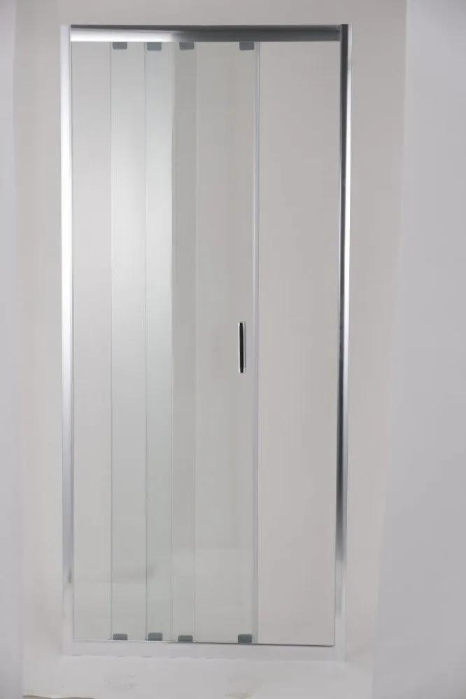Olsen Spa 3-dílné sprchové dveře do niky MELIDE BARVA rámu - Chrom/Leštěný hliník (ALU), Rozměr A - 100 cm, Směr zavírání - Univerzální Levé / Pravé, Výplň - Čiré bezpečnostní sklo - 5 mm OLBMELID100CC