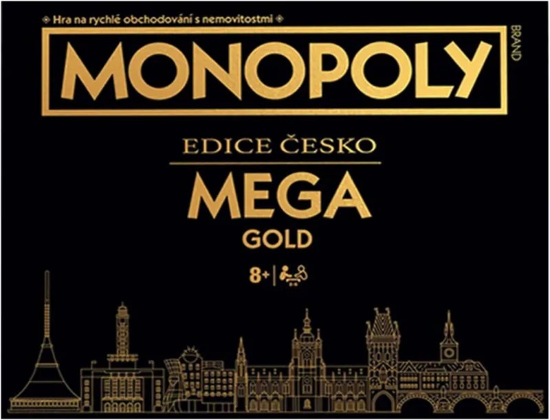 Hasbro Monopoly Mega Gold: Edice Česko