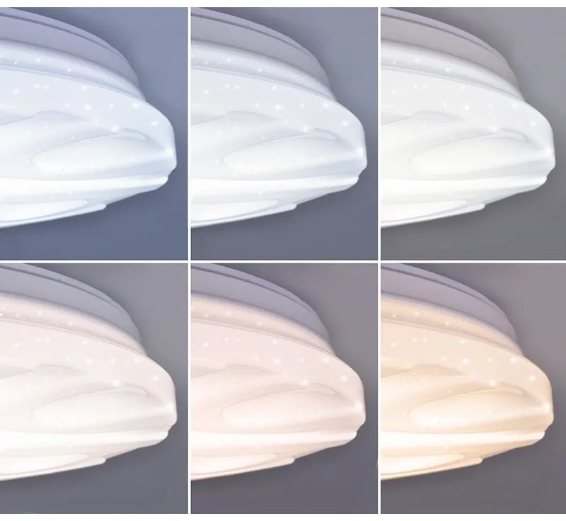 Solight LED stropní světlo Wave, 60W, 4200lm, stmívatelné, změna chromatičnosti, dálkové ovládání