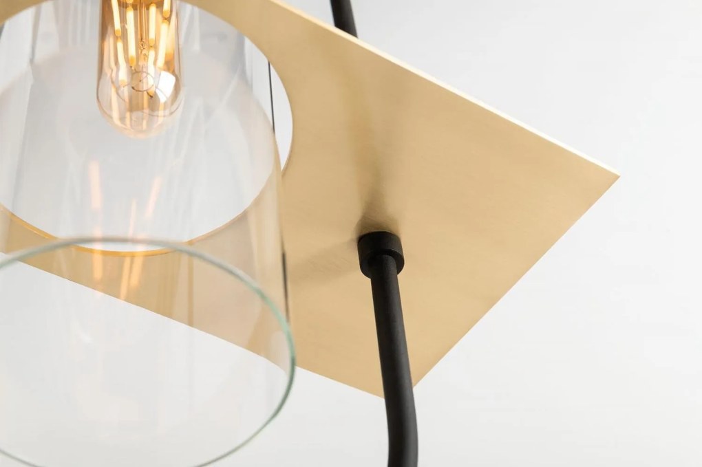 HVLG B6392-CE Venkovní nástěnné svítidlo SMYTH kov/mosaz/sklo bronz/kartáčovaná mosaz/čirá E27 1x13W - HUDSON VALLEY (Troy)