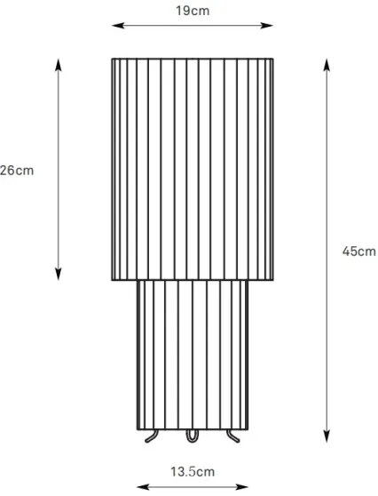 Markslöjd 108897 - Stolní lampa CATIS 1xE27/60W/230V 45 cm bílá