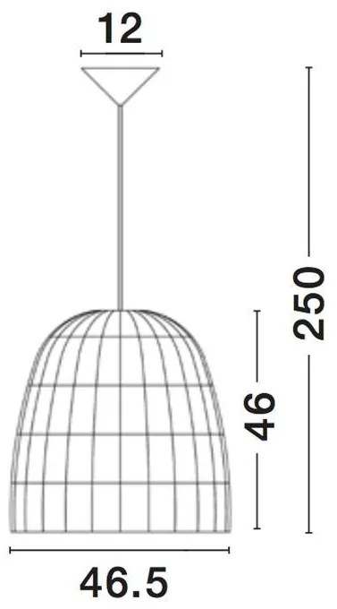 Nova Luce Závěsné svítidlo DESTIN železo a ratan, šedá barva E27 1x12W