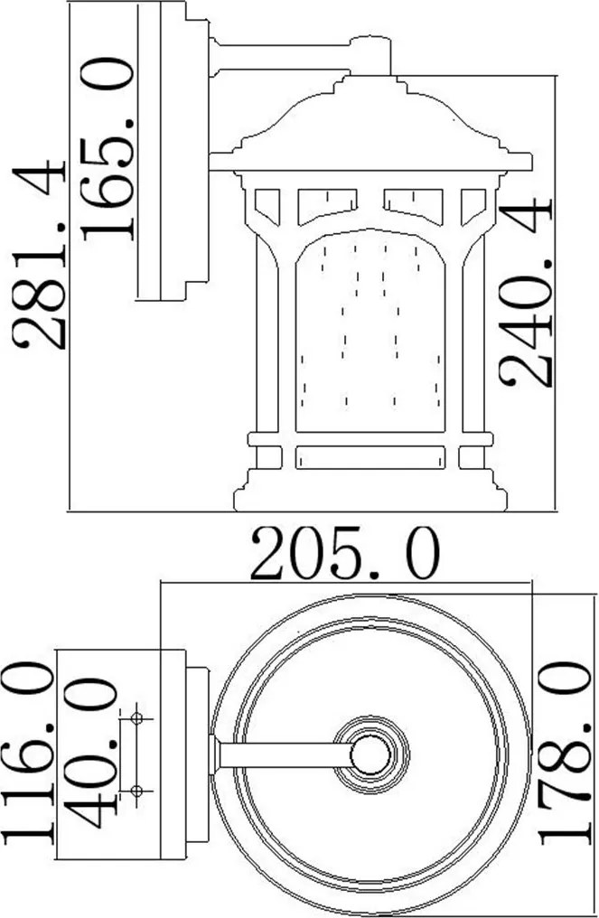 Venkovní světlo na fasádu Elstead MARBLEHEAD S 1xE27 IP44 hnědá barva 24 cm