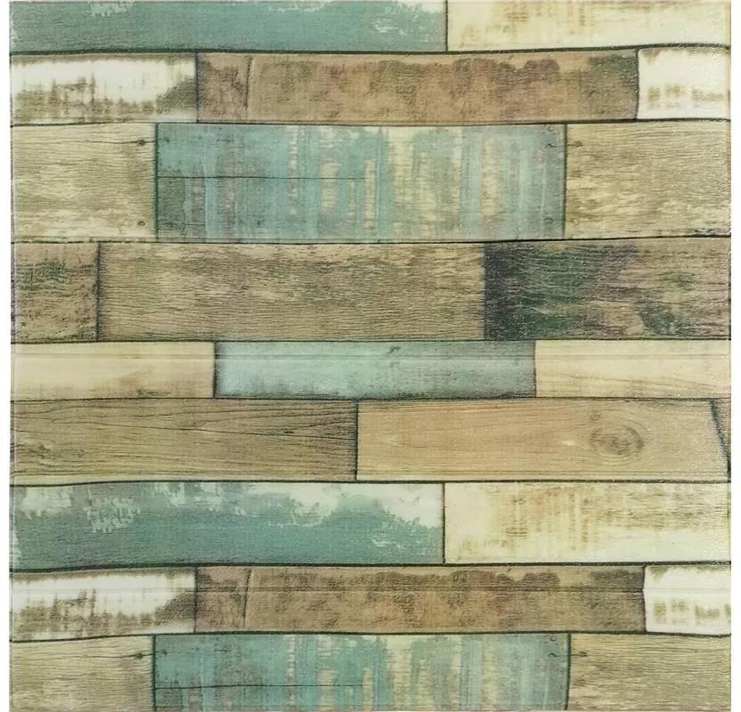 Samolepicí obkladový panel 3D - Dřevo skandinávské