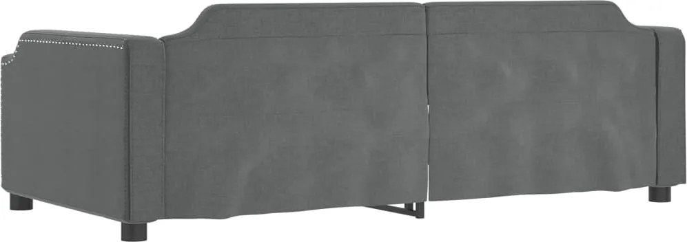 Válenda s přistýlkou tmavě šedá 100 x 200 cm textil 3197640