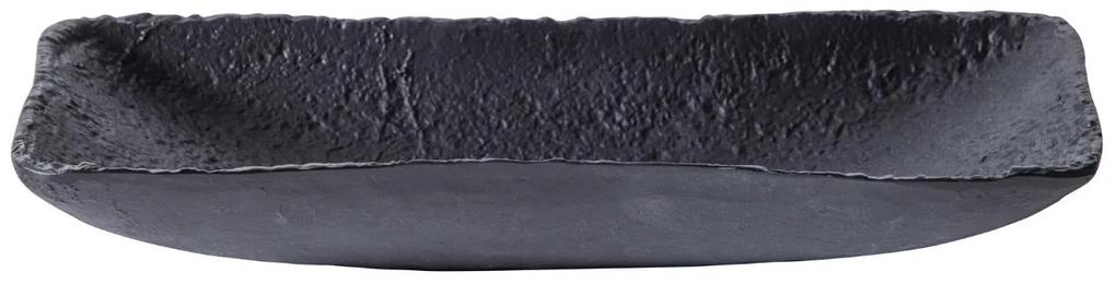 OnaDnes -20% Hoorns Černý kovový podnos Mathias 43 x 21 cm