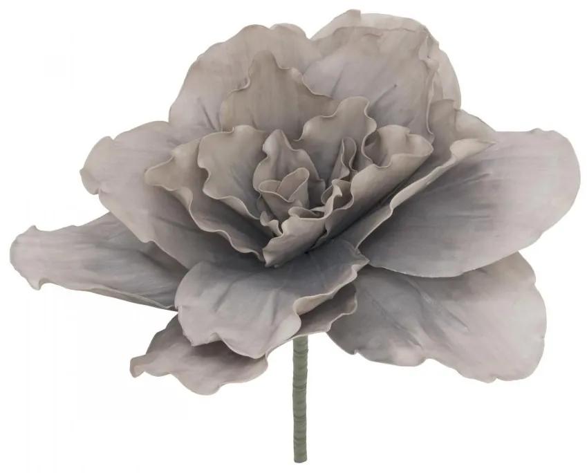 Umělá květina - Obří květ, béžovo-šedá, 80 cm