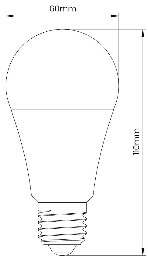 LED žárovka E27 neutrální 4000k 9w 820 lm