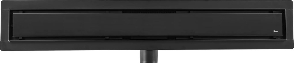 Rea Pure Neox, odtokový žlab 70cm, černá matná, REA-G6602