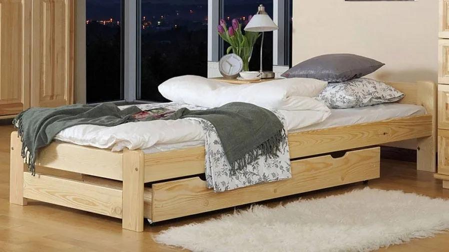 Eoshop Dřevěná postel Niwa 90x200 + rošt ZDARMA borovice