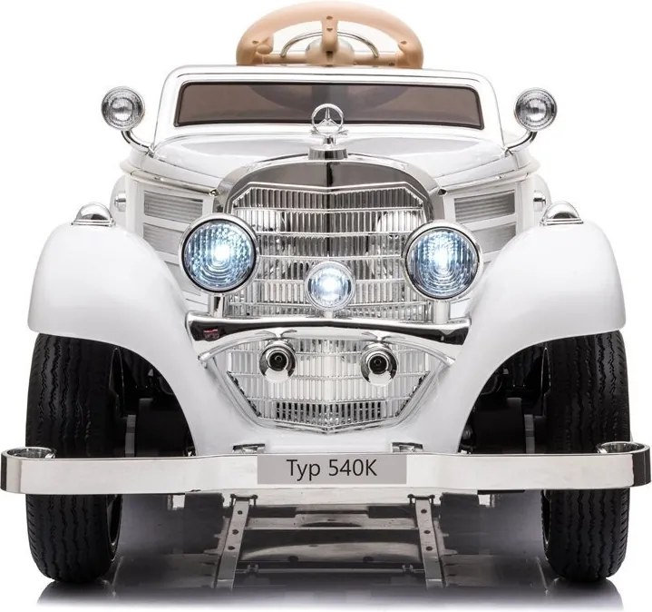 LEAN CARS Elektrické autíčko Mercedes 540K Premium LED MP3 bílé