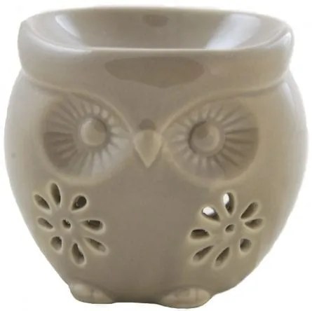 Ima dekor Aromalampa Bridgewater Owl šedá-9x10x8cm