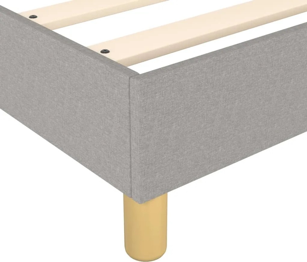 vidaXL Box spring postel s matrací 90x200 cm textil [3144490] Barva: světle šedá