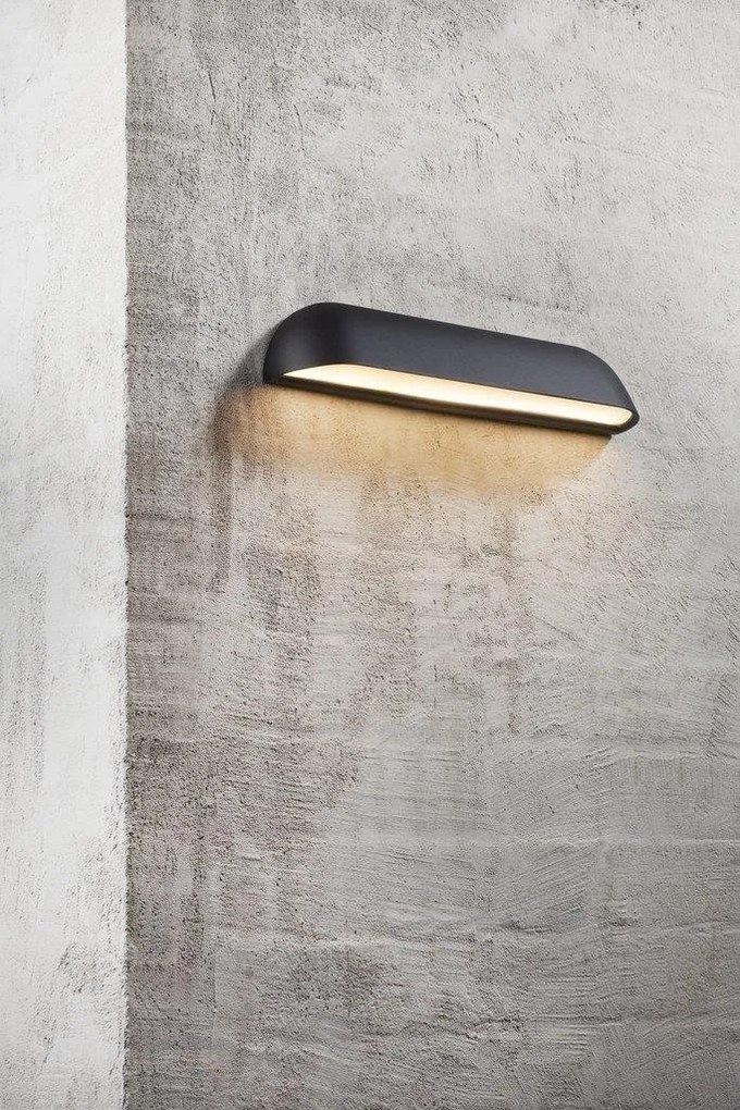 NOR 84091003 Venkovní nástěnné svítidlo Front 36 1x13,9W LED černá opál - NORDLUX