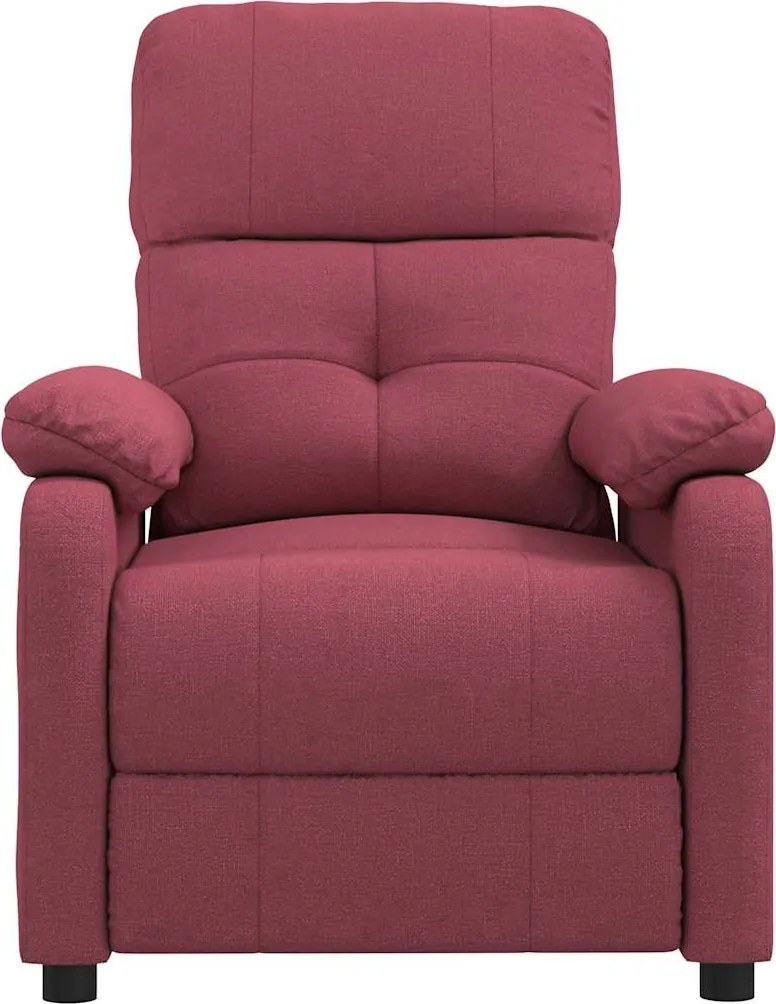 Masážní křeslo vínové textil 289675