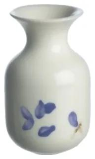 Váza Naše Květena: Fialka - design M. Bačák a K. Šumová, porcelán, bílá s  květinami | BIANO