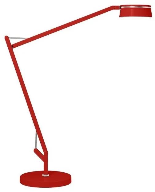 Linealight 8953 Dresscode, červená pracovní stolní lampa, 8W LED 3000K