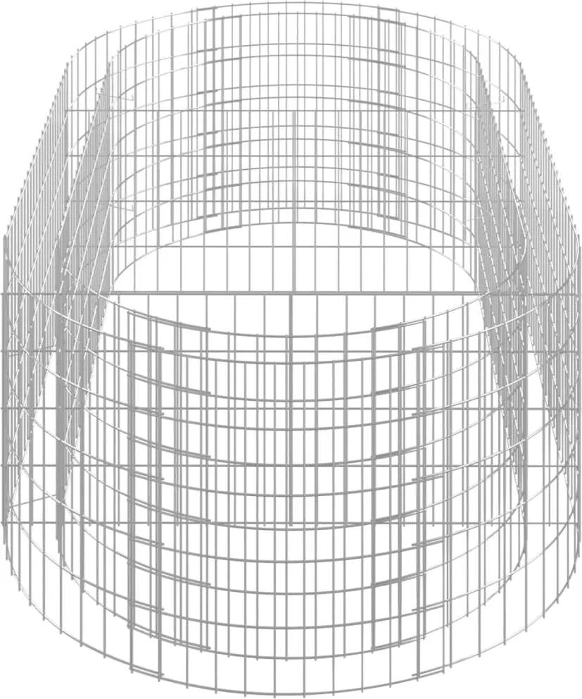 vidaXL Gabionový vyvýšený záhon pozinkované železo 200 x 100 x 50 cm [152040]