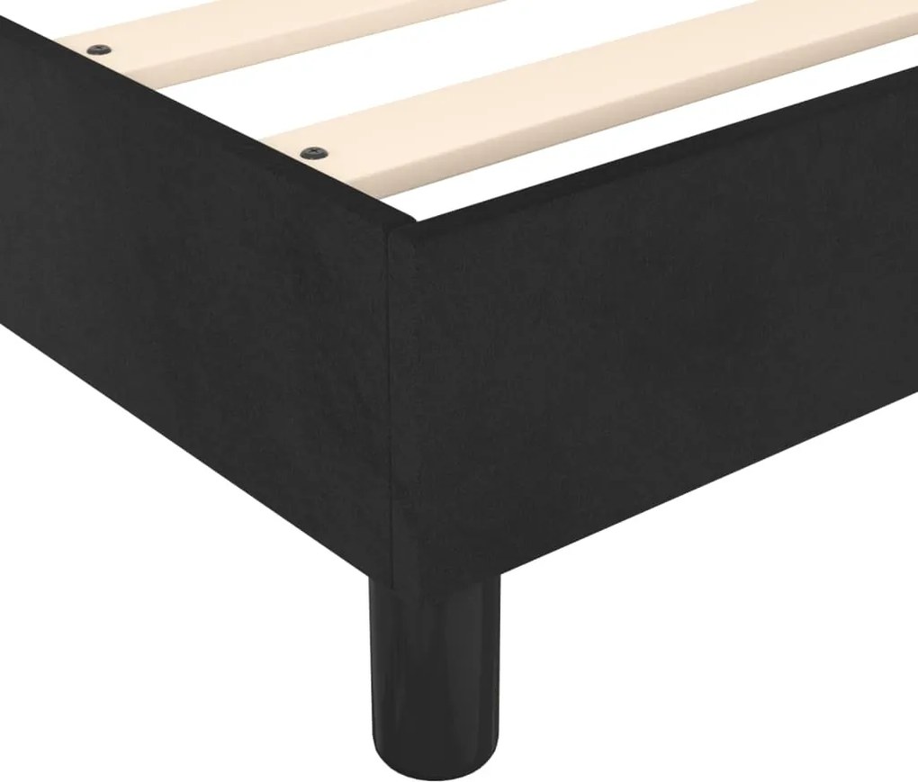 Rám postele s boxspringem černý 140 x 190 cm samet 3121116