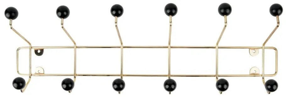 Nástěnný věšák s černými detaily PT LIVING Saturnus, délka 53,5 cm