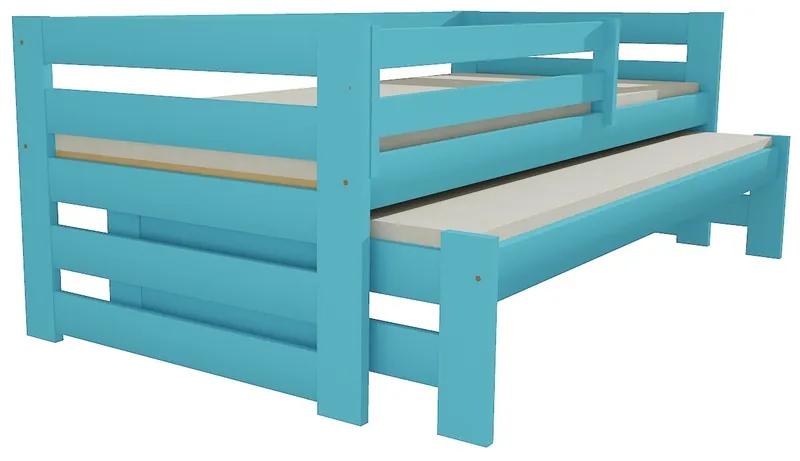 Vomaks Dětská postel s výsuvnou přistýlkou DPV 007 90 x 200 cm netransparentní barva růžová